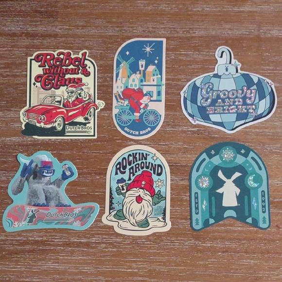 Dutch Bros | Other | Dutch Bros Festive Winter Christmas Sticker ...